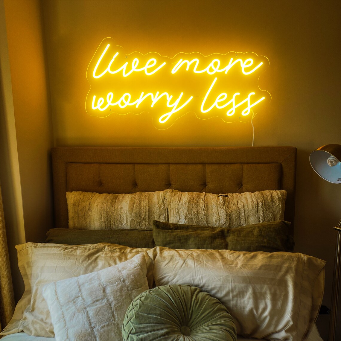 Live More Worry Less Neon Sign Wall Lights Party Decor Neon - Etsy