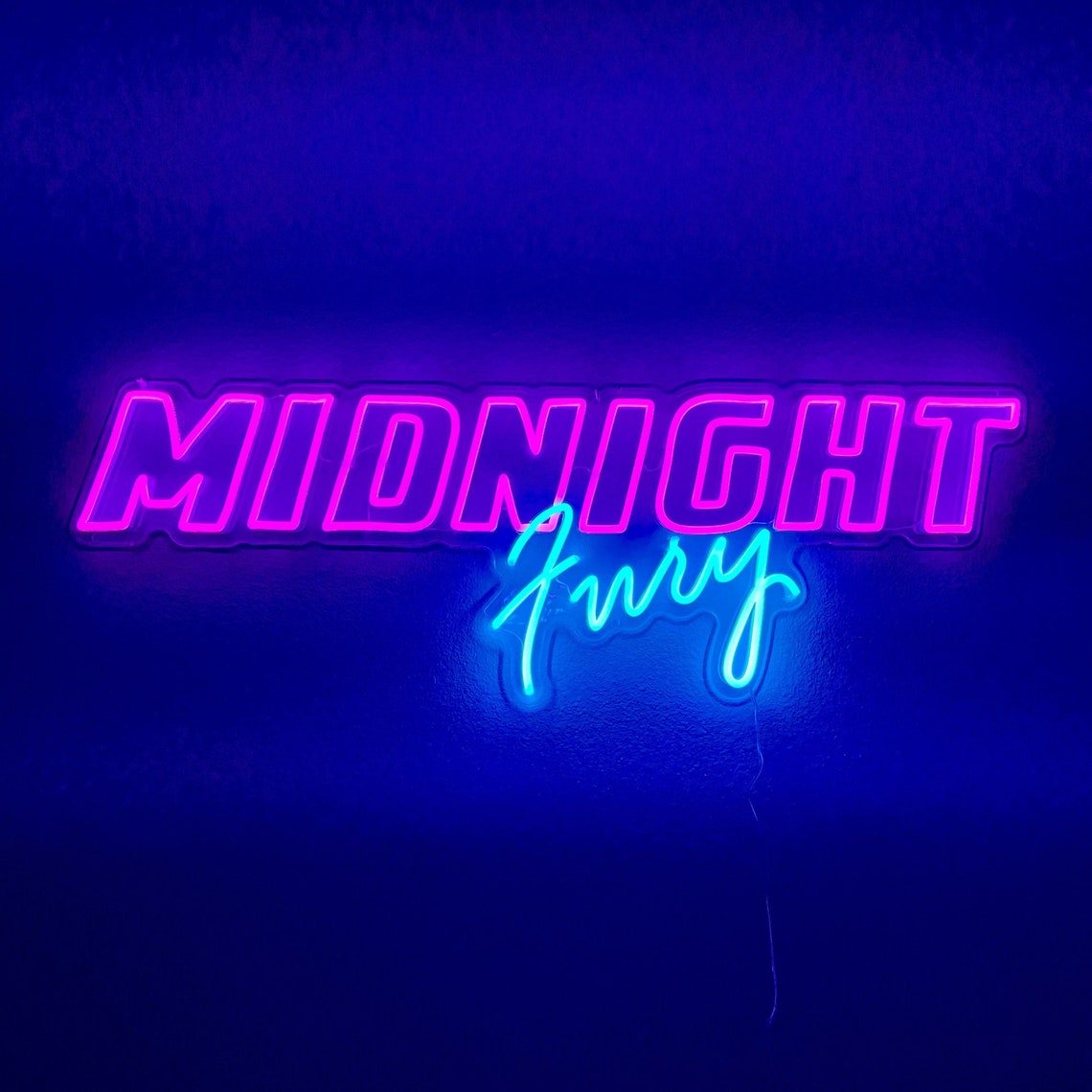 Midnight Fury Neon Sign 80s Style Neon Sign Bedroom Man Cave - Etsy