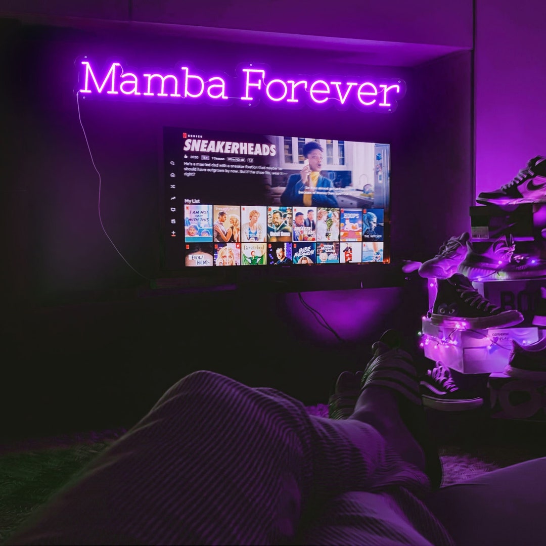 Mamba Forever Neon Sign, Basketball Neon Sign, Sport Neon Wall Art, LED ...