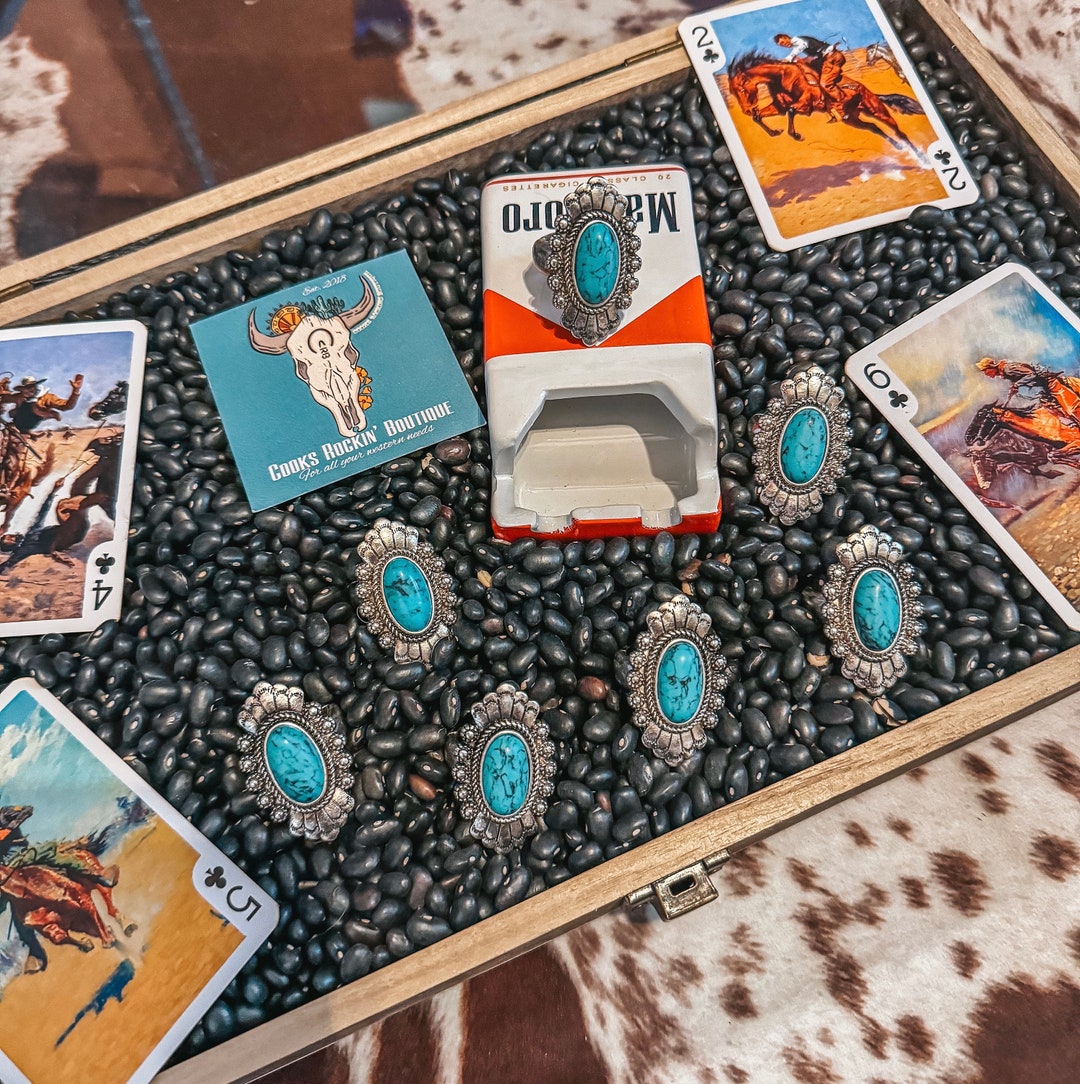 Turquoise Dolly Rings - Etsy