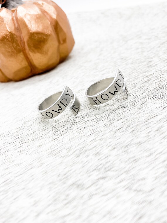 Howdy Cowboy Boot Wrap Ring Western Country Boho Gypsy | Etsy