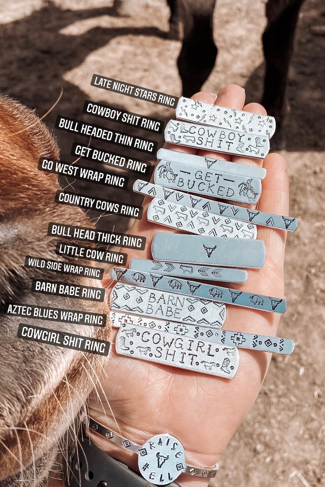 Western Rings, Buffalo, Steer Skull, Cow, Wrap Ring, Country, Cowgirl ...