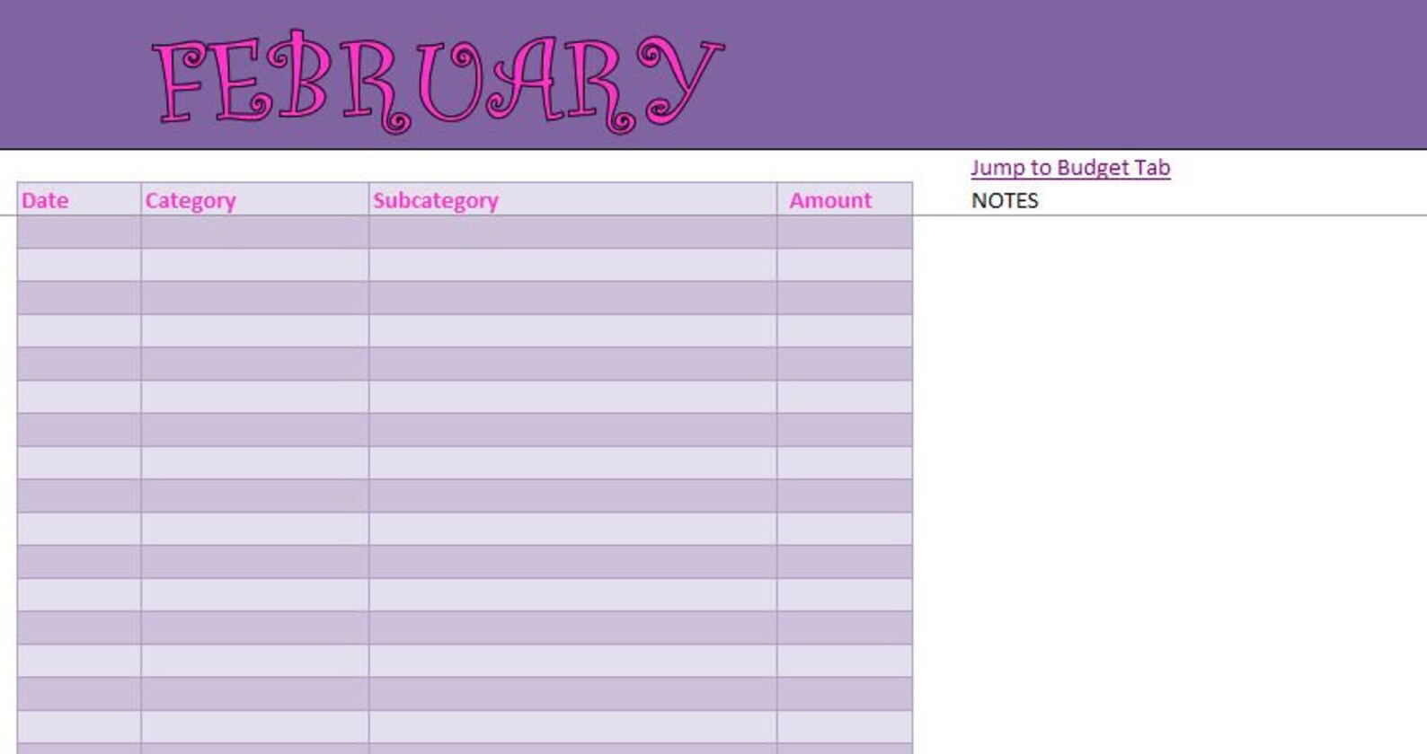 Personal Monthly Budget | Multiple Months | Auto-populated - Etsy