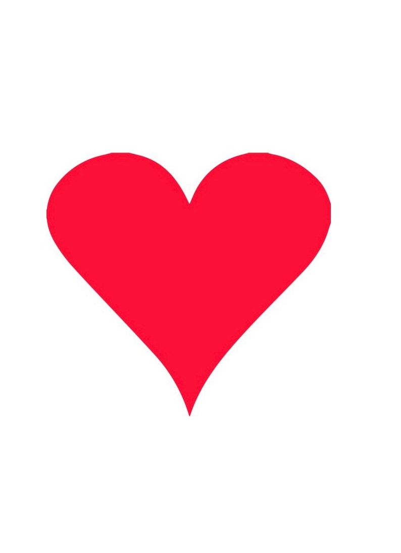 Simple Valentine Heart SVG - Etsy