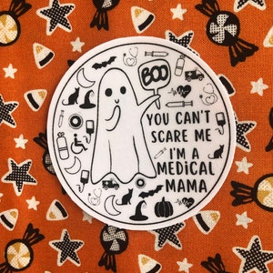 Halloween Medical Mama Sticker | Medically Complex, Medically Fragile ...