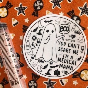 Halloween Medical Mama Sticker | Medically Complex, Medically Fragile ...