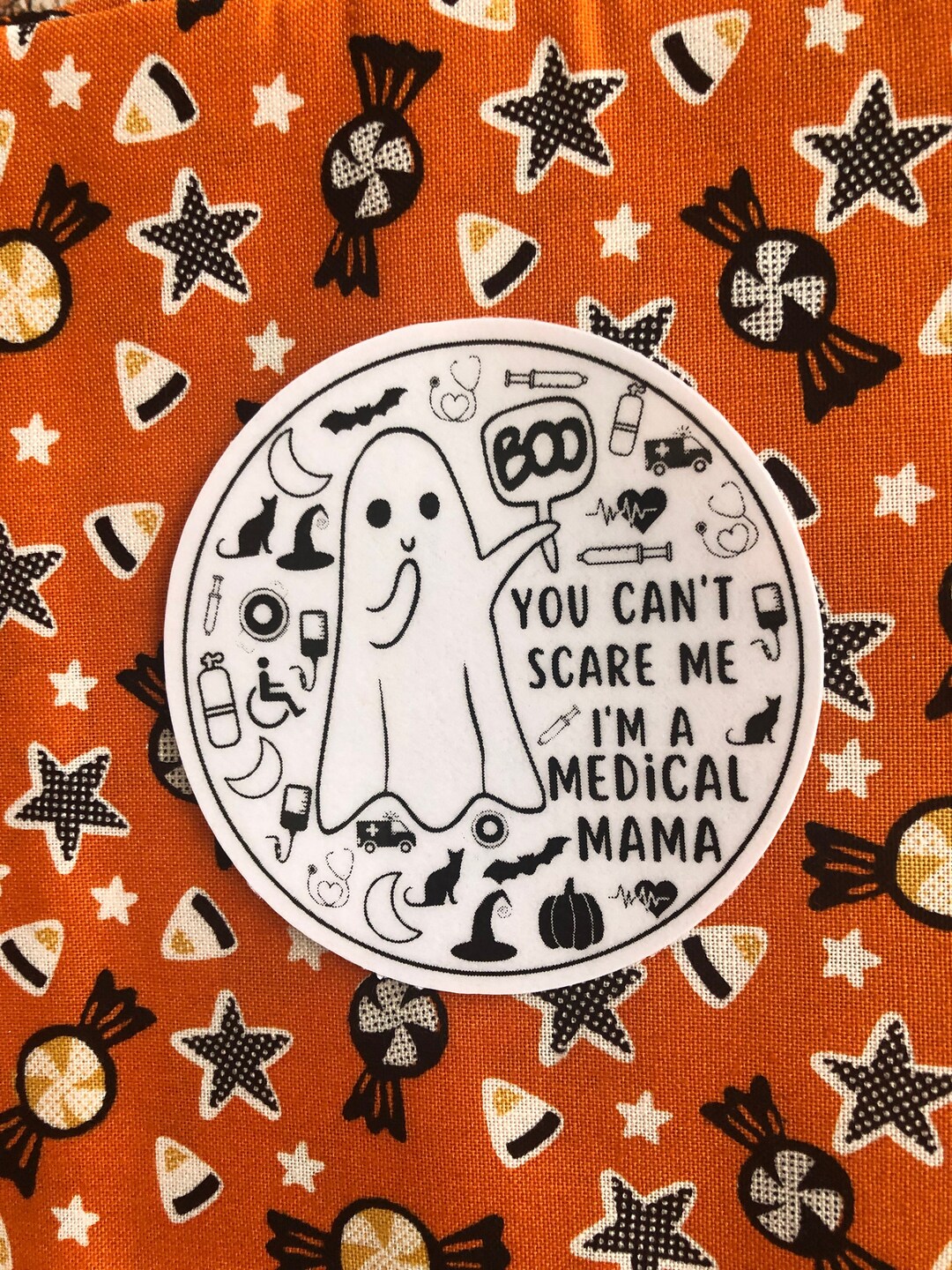 Halloween Medical Mama Sticker | Medically Complex, Medically Fragile ...