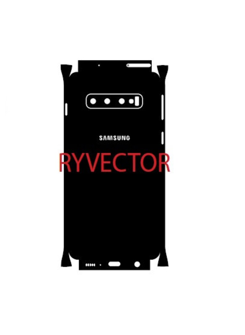 Samsung Galaxy S10 - FULL WRAP BACK- Vector Cut File - Skin Template - Etsy