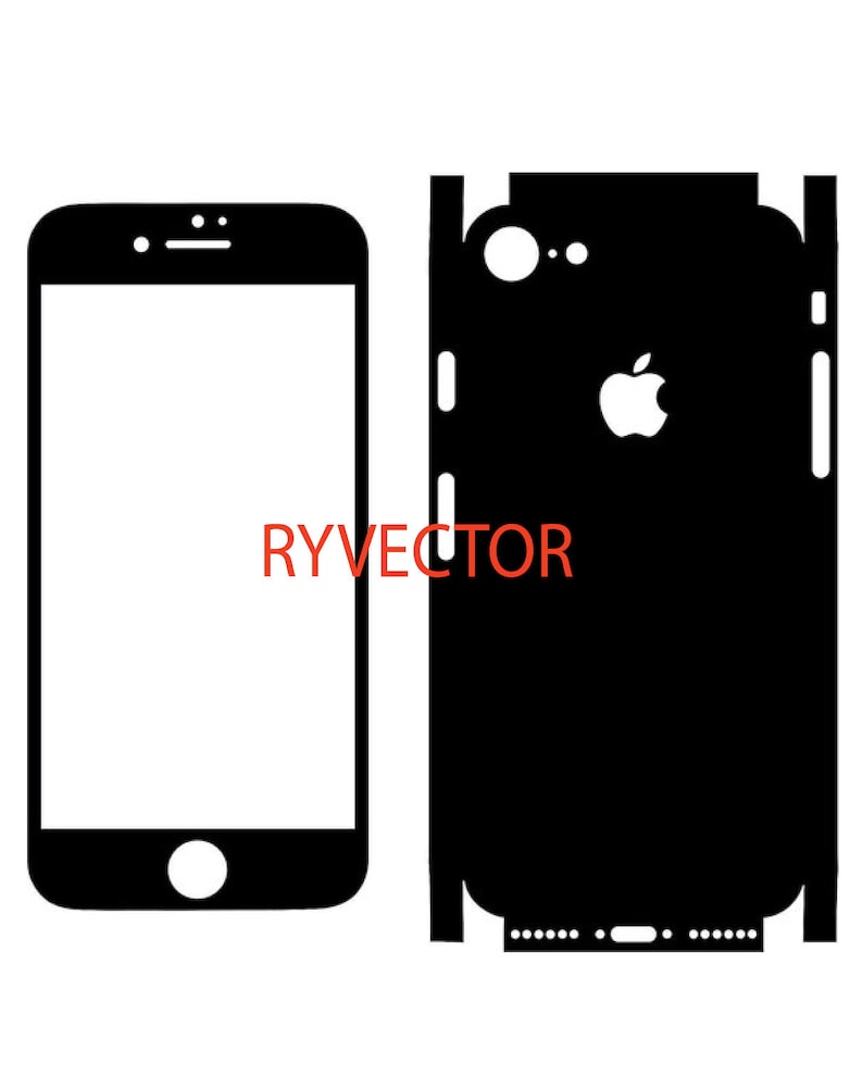 IPhone 7 Vector Cut File Skin Template - Etsy