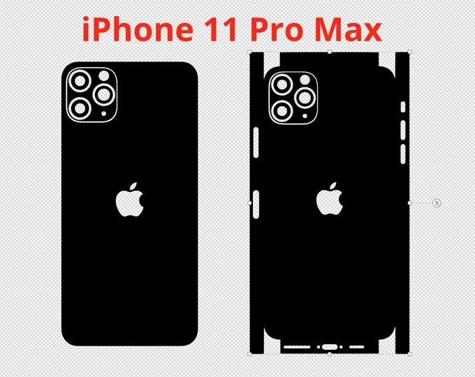 Apple iPhone 11 Vector Cut File - Skin Template - Etsy Canada