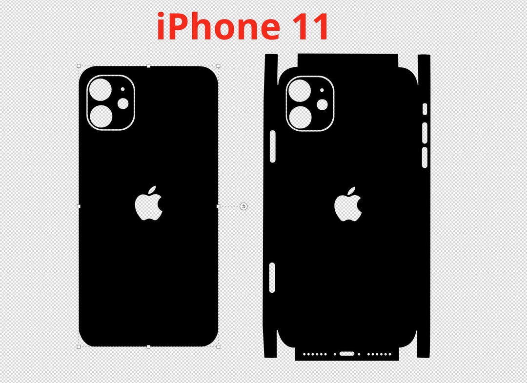 Apple iPhone 11 Vector Cut File - Skin Template - Etsy
