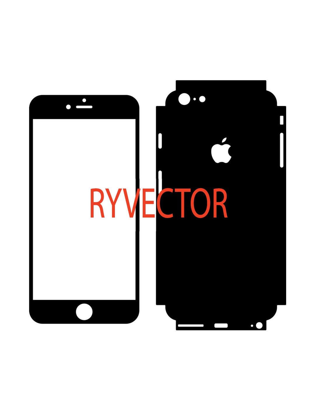 IPhone 6 6S Vector Cut File Skin Template - Etsy