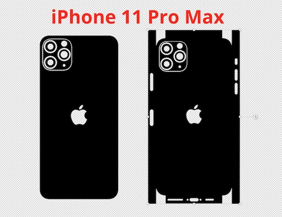 Iphone 11 Pro Max Vector Cut File Skin Template | Etsy