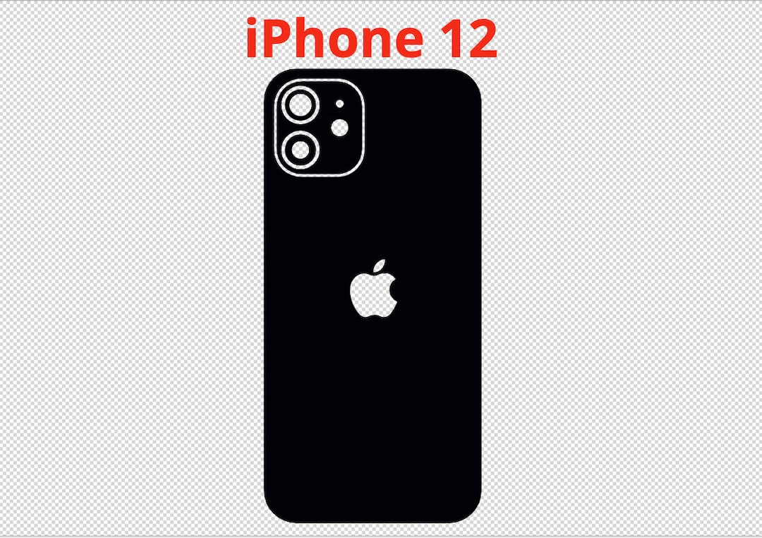 Apple iPhone 12 - Vector Cut File - Skin Template - Etsy