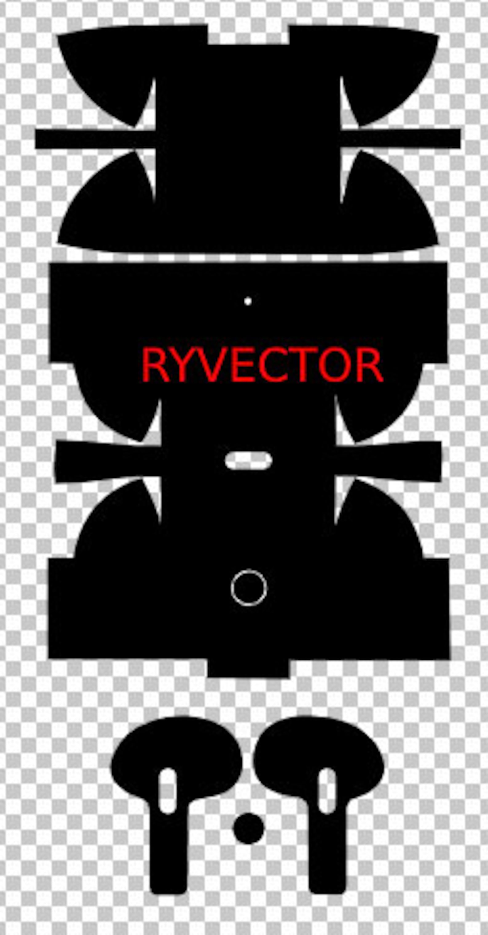 Apple AirPod Pro - Vector Cut File - Skin Template - Etsy