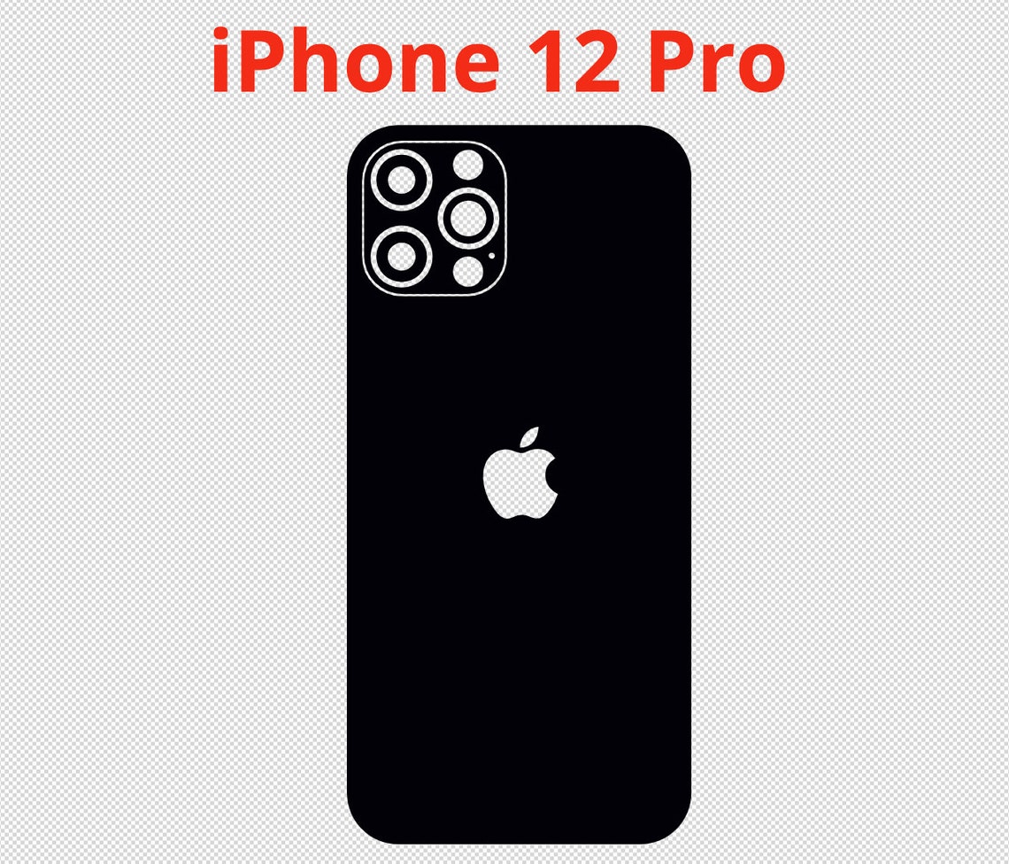 Apple iPhone 12 Pro - Vector Cut File - Skin Template - Etsy