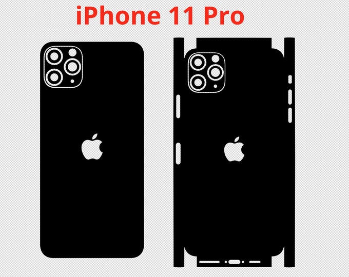 Apple iPhone 11 Vector Cut File - Skin Template - Etsy Canada