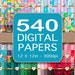 Digital Paper Bundle 540 Different Designs - Etsy