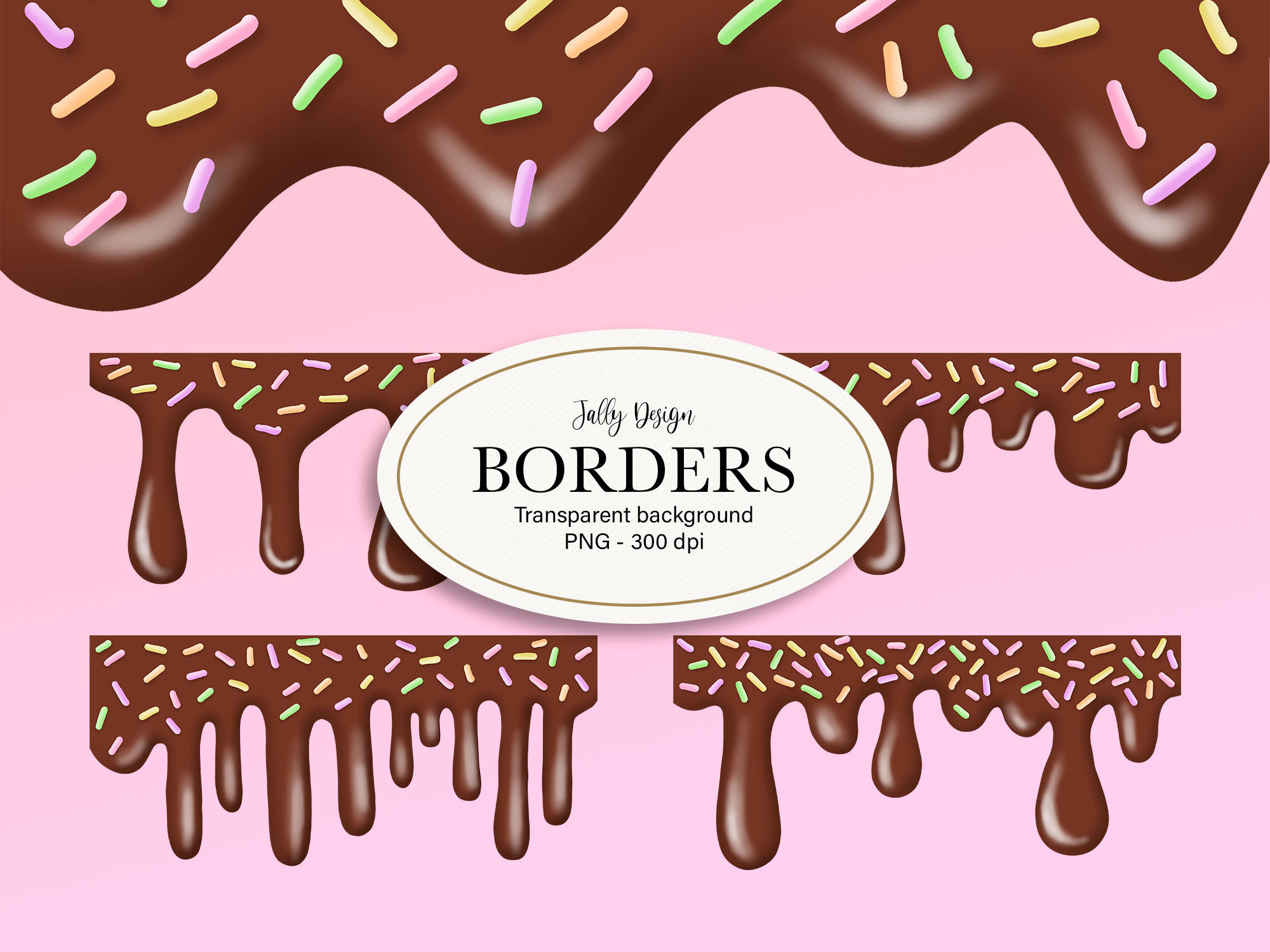 Dripping Ice Cream Border