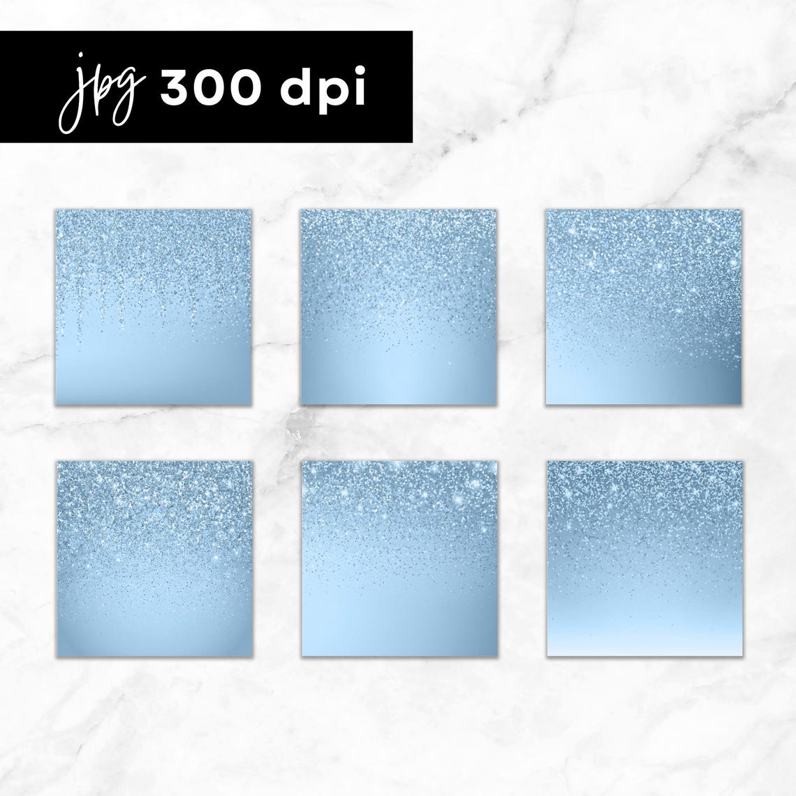 Light Blue Gradient Backgrounds With Sparkling Glitter Confetti ...