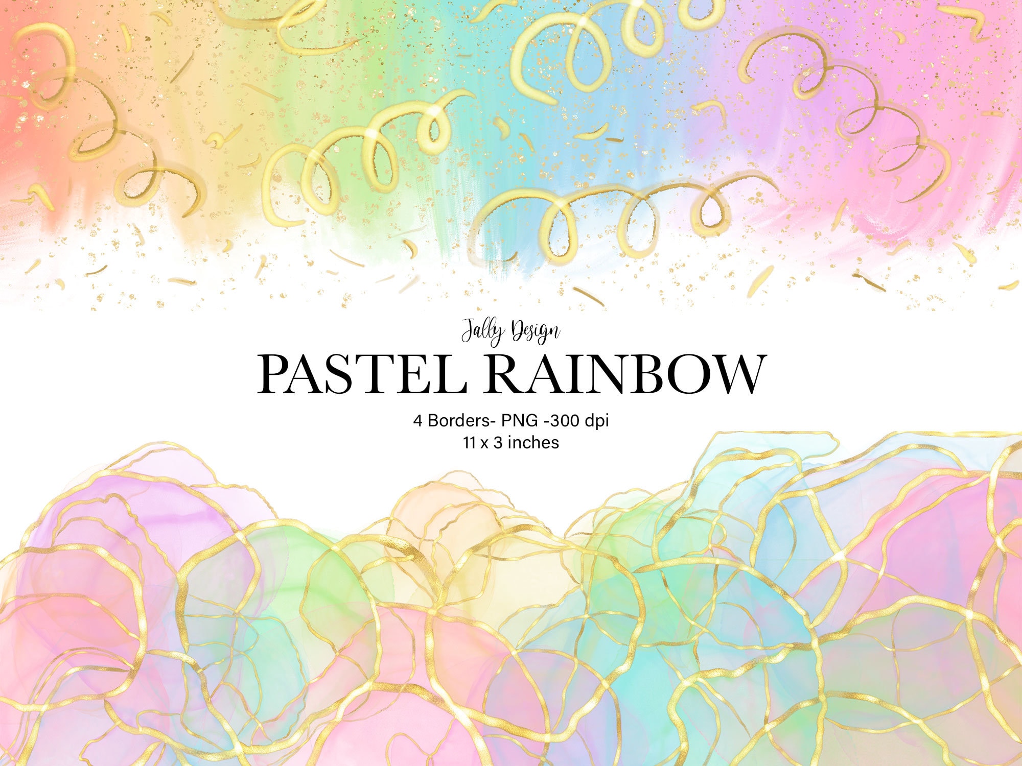 Pastel Rainbow Border