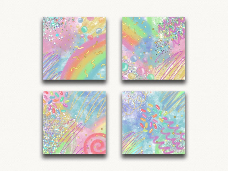 Candy pop digital paper collection | Etsy