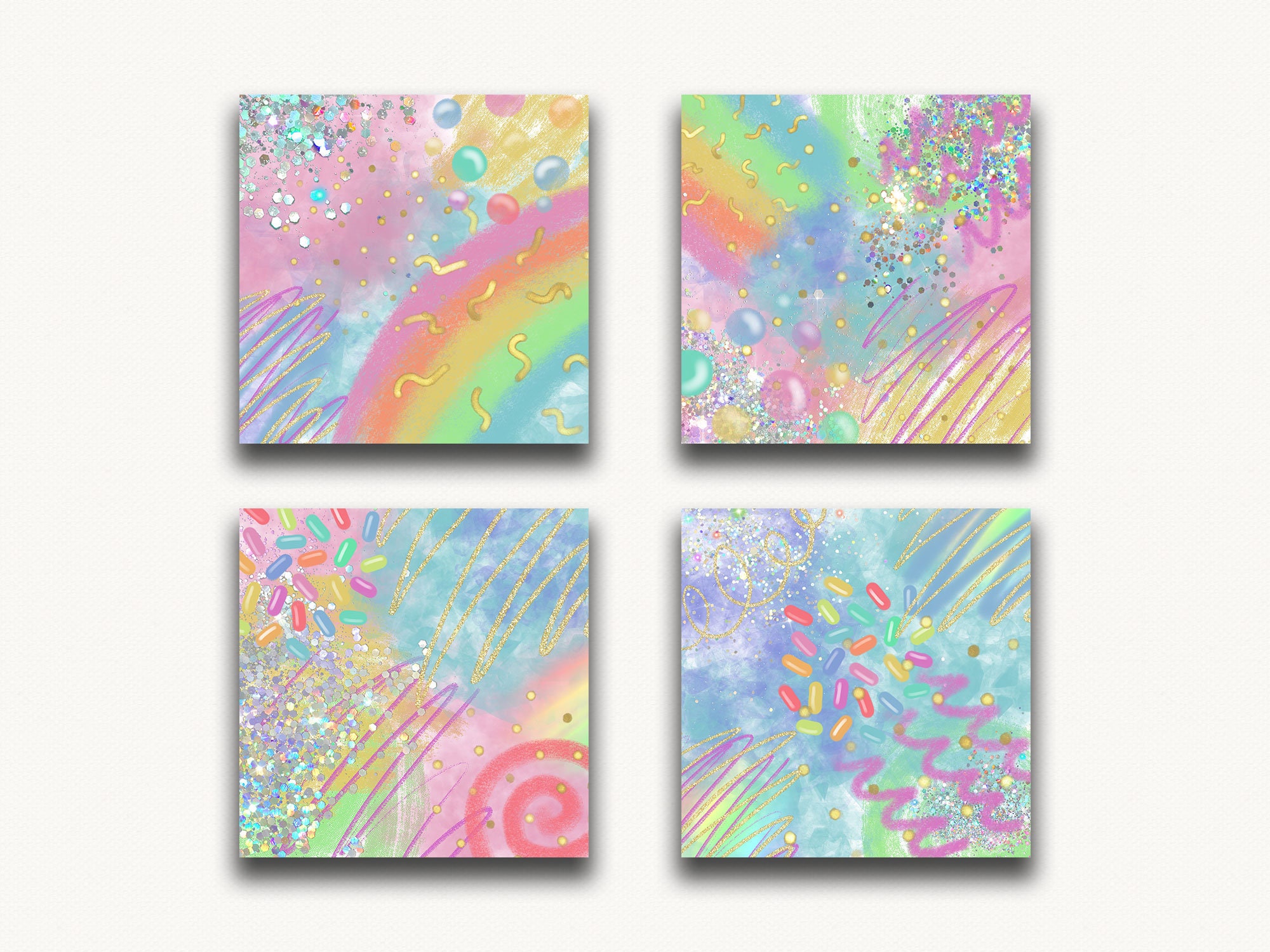 Candy pop digital paper collection | Etsy