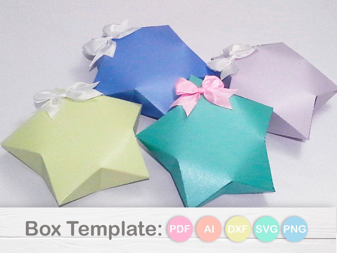 Star Box Template SVG Studio3 - Etsy