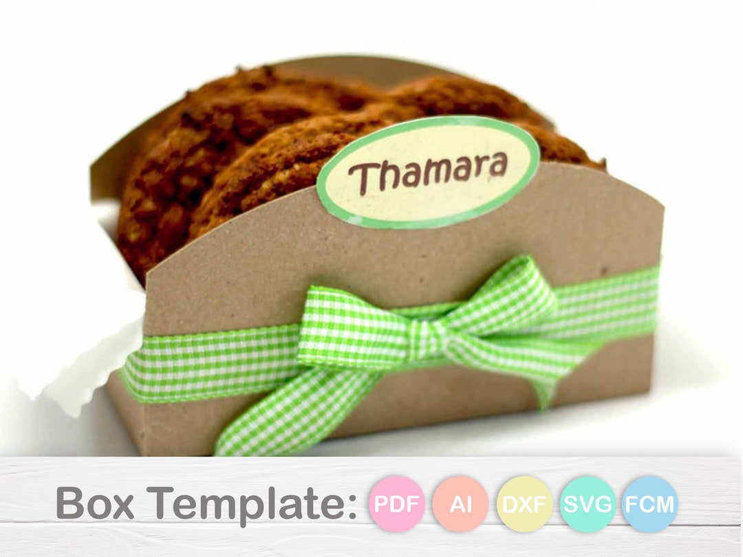 Cookie Box Template Svg Studio3 Fcm - Etsy