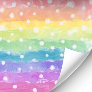 Rainbow Watercolor Digital Paper Collection - Etsy