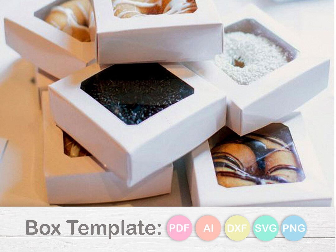 Individual Donut Box Svg Studio3 - Etsy UK