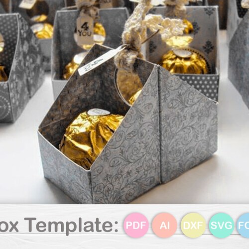 XOXO BOX Chocolate Ferrero Box Template Svg and Dxf for - Etsy