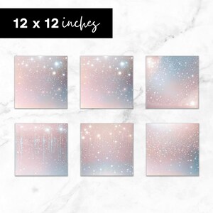 Dreamy Pastel Backgrounds With Shiny Lights, Digital Paper Collection ...