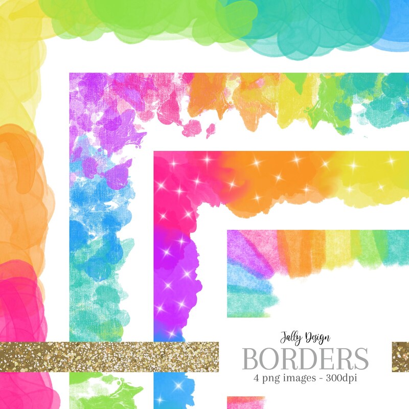 Rainbow Border - Etsy