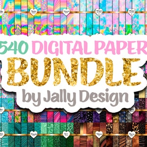 Digital paper bundle 540 different designs | Etsy