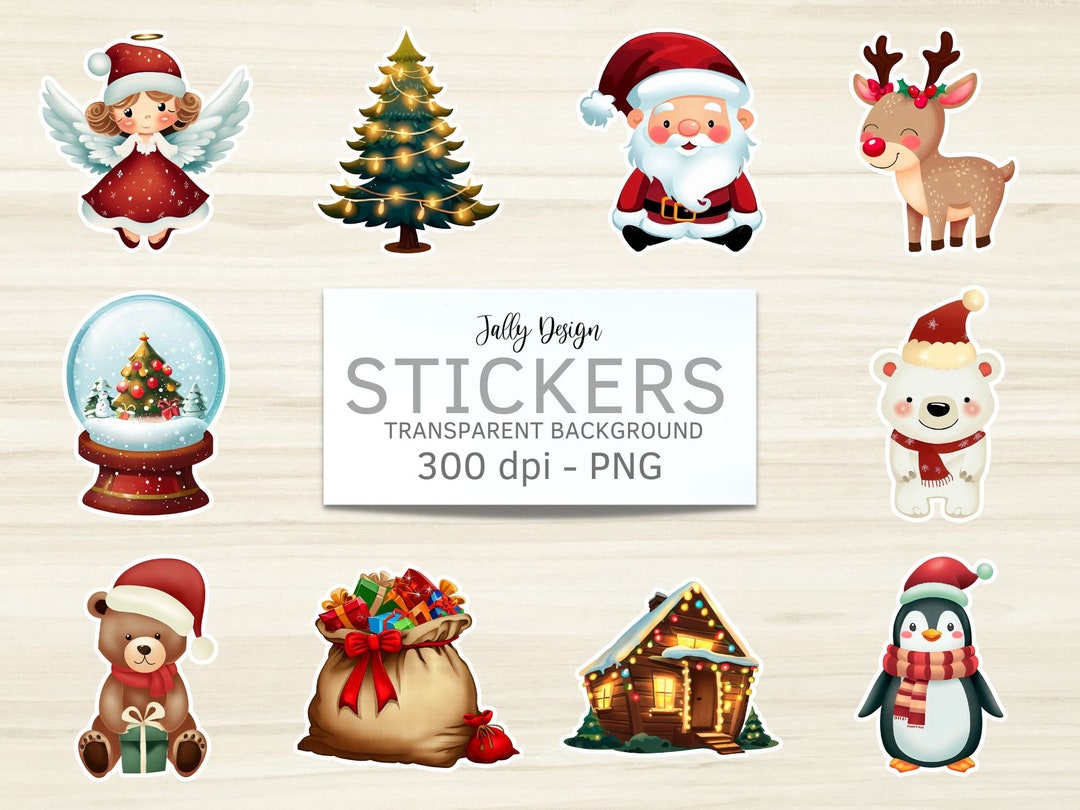 176 Christmas Stickers Bundle. Christmas Stickers Collection - Etsy