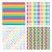 Rainbow Patterns Digital Paper Collection - Etsy