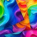 Vibrant Rainbow Acrylic Paint Textures. Digital Paper Collection ...