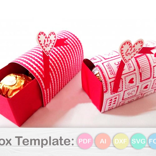 XOXO BOX Chocolate Ferrero Box Template Svg and Dxf for - Etsy