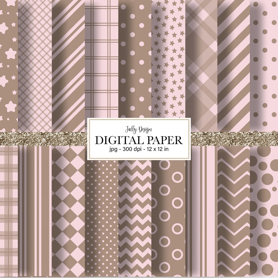 50 Cute Baby Pink Digital Paper Patterns - Etsy
