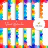 Rainbow Watercolor Digital Paper Collection - Etsy