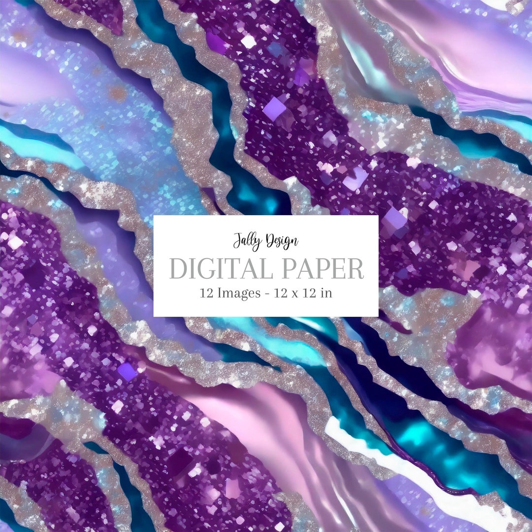 Papel digital con tinta de alcohol, color ágata violeta glamoroso ...