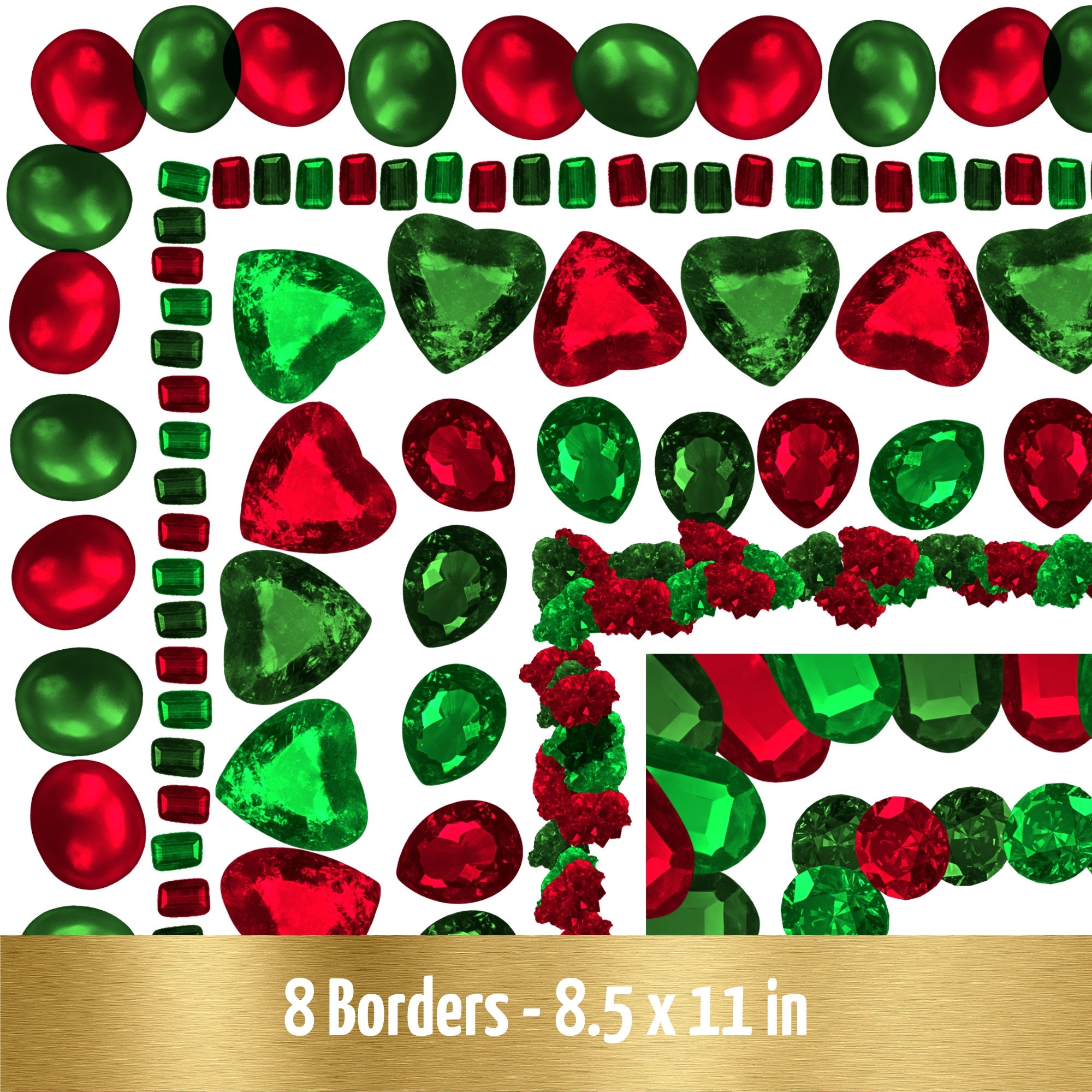 X 11 Christmas Border