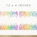 Rainbow Confetti Glitter Borders PNG Clip Art - Shimmering Colorful ...