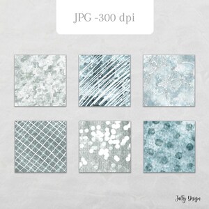 Blue Winter Digital Paper. Textures Collection. Elegant Christmas ...