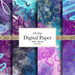 Mermaid Dreams Digital Paper Collection - Etsy
