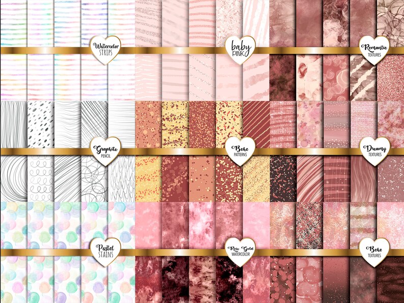 Digital Paper Bundle 540 Different Designs - Etsy