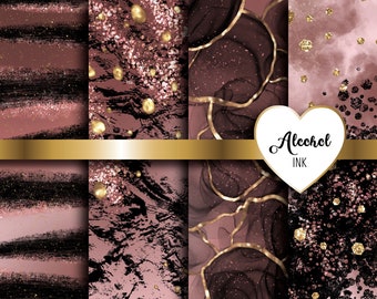 Rose Digital Paper | Etsy