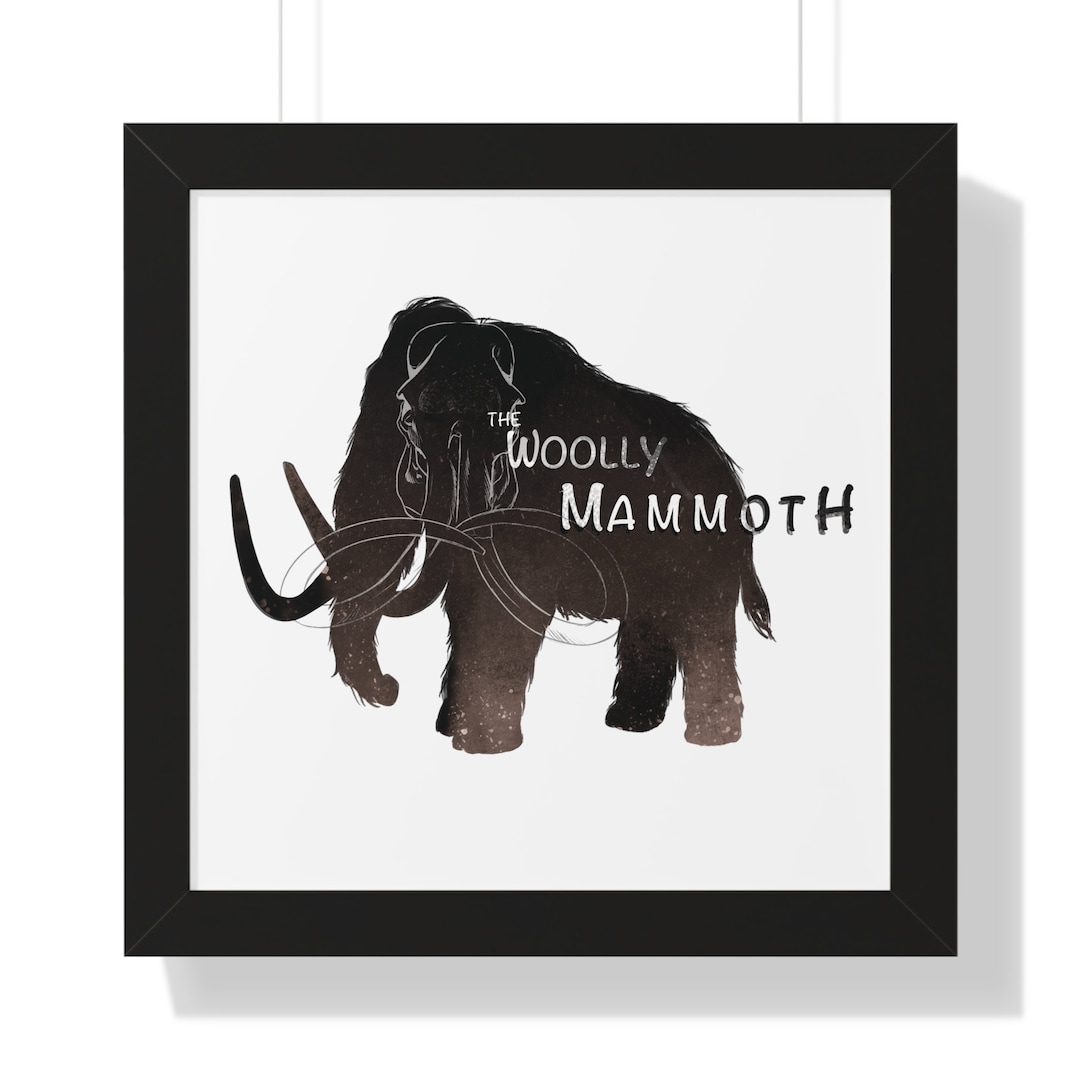 Little De-extinction the Woolly Mammoth Framed Vertical Poster - Etsy