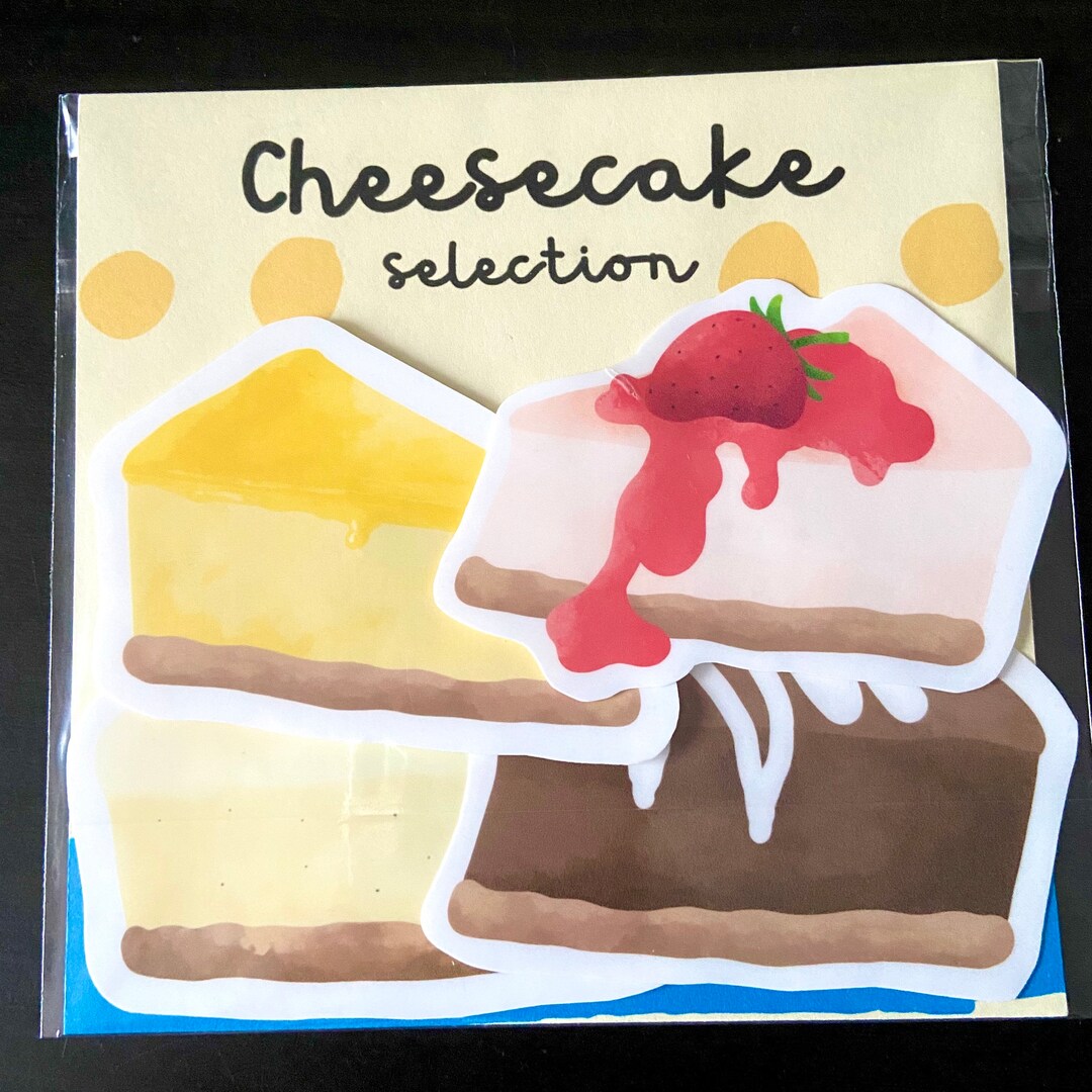 Oopsie Cheesecake Sticker Pack Pack of 4 Vinyl Stickers Damaged ...